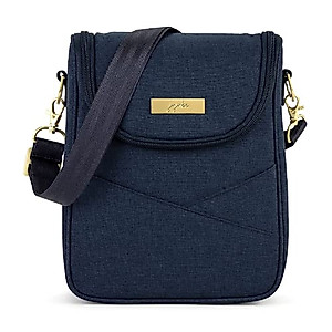JuJuBe Insulated Baby Bottle Cooler Bag for Travel Breastmilk Storage, Portable Bottle Carrier for Breast Milk Bottles, Ice Pack, Multipurpose Insulated Food Storage Bag, “Be Cool” - Indigo Chromatics