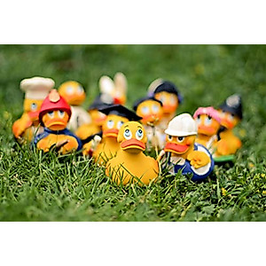 Lanco Skier Rubber Duck Bath Toy | All Natural, Organic, Eco Friendly, Squeaker Brand | Imported from Barcelona, Spain
