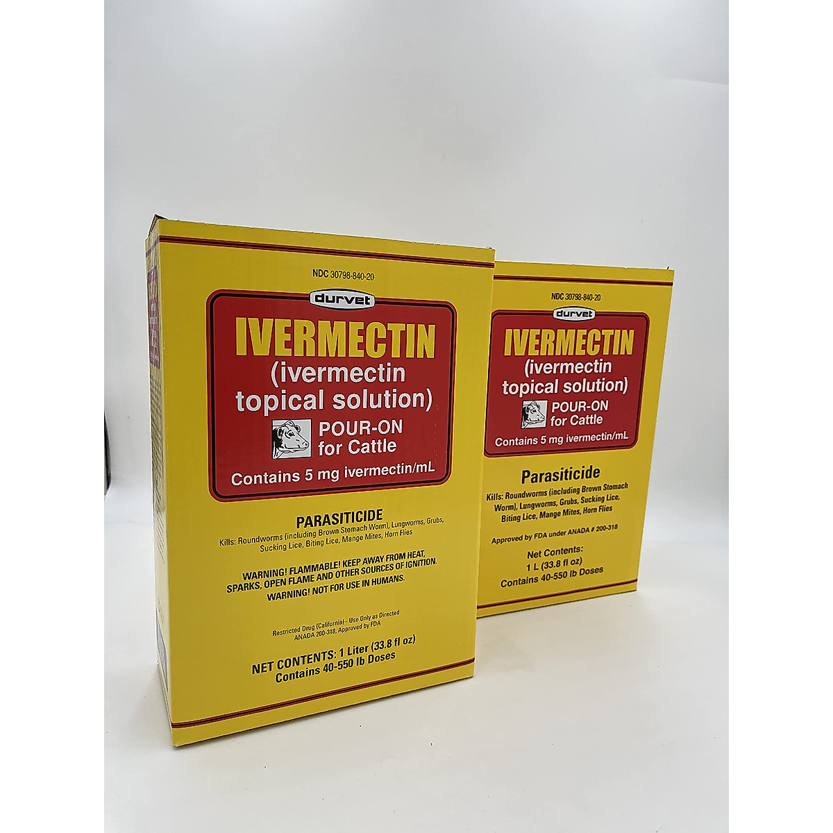 Durvet (2 Pack) Ivermectin Pour On 1 Liter