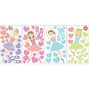 WallPops WPK2575 Prima Ballerina Wall Art Kit, Multicolor