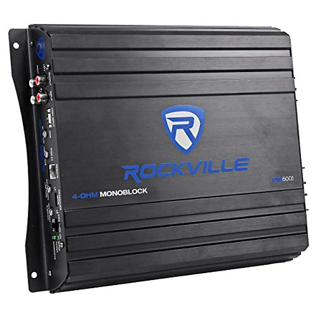 Rockville RV12.2B 1200W Dual 12" Car Subwoofer Enclosure+Mono Amplifier+Amp Kit