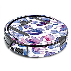 MightySkins Skin Compatible with Shark Ion Robot R85 Vacuum - Blue Petals | Protective, Durable, and Unique Vinyl Decal wrap Cover | Easy to Apply, Remove, and Change Styles | Made in The USA