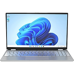 Lapbook 15.6" S15 Full HD Windows 11 Pro Laptop - 12GB RAM, 256GB Storage, Quad Core J4125 CPU, Fingerprint Reader, Backlit Keyboard, Thin Bezel, Num-Pad, Detachable Webcam, Dual-Band WiFi