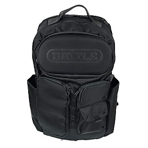 Battle Sports Arsenal Backpack - Football Gear Backpack Made From Durable Material, Extra Space For Storage And Organization, Adjustable Sports Gear Backpack For Comfort & Safety - Black