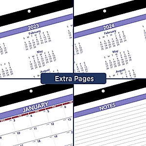 AT-A-GLANCE 2023 Wall & Desk Calendar, 11" x 8", Small, Monthly, Clear Cover Vinyl Holder (SK800)