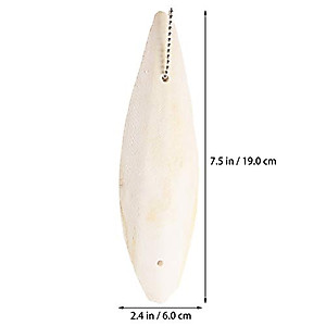 POPETPOP Bird Cuttlebone - Cuttlefish Bones Hanging Pendant Parrot Toy for Bird,Parakeets, Finches, Canaries, 3 Pcs Parakeet Cuttlebone Holder