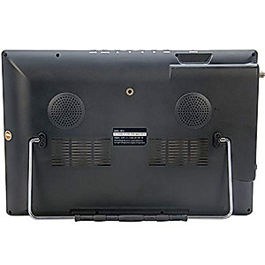 MILANIX 14.1" Portable Widescreen LED TV with HDMI, VGA, MMC, FM, USB/SD Card Slot, Built in Digital Tuner, AV Inputs, and Remote Control