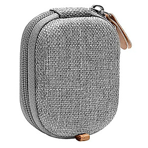 WGear Protective Case for Airpods, Handy Semi-hard case for airpods for travel, protective and orgaize, Shock and shake Proof, mesh pocket for cable and other accessories (Gray)