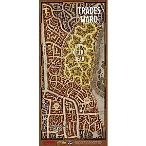 Gale Force Nine Dungeons & Dragons Waterdeep Dragon Heist Vinyl Map Set, Multi-Colored