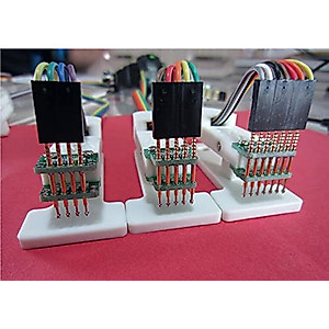 Dykbkiss Test Burning Fixture Pitch 1.27mm Test Stand PCB Clip pogo pin Debug Download Program Burn 3PIN 4P 5P 6P 7P 8P 9P 10P 11P 12P Programming Burning Clip (1.27mm Single Row, 5PIN)