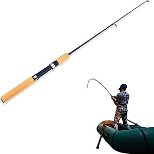 Telescopic Fishing Rod, Ice Fishing Rod Outdoor Portable Winter Fishing Rod Carbon Fiber Retractable Mini Fishing Pole Tackle