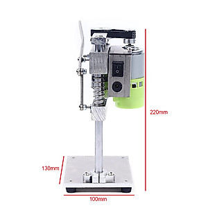 Benchtop Drill Press, 480W 2-Speed Cast Iron Bench Drill Press, Mini Electric Bench Drilling Machine, Tabletop Drilling Machine Variable Speed Drill Press for Metal Wooden Jewelry DIY