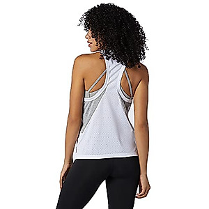 New Balance womens Impact Run Hybrid Tank Top, Athletic Grey, Small US