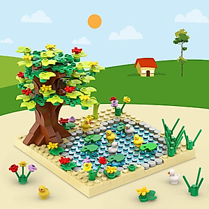 PIPART Farm Animal Duck Pond Building Set, MOC Accessories Bricks Animal Building Toy Set for Kids, Girls and Boys Age 6+ (246 Pieces)