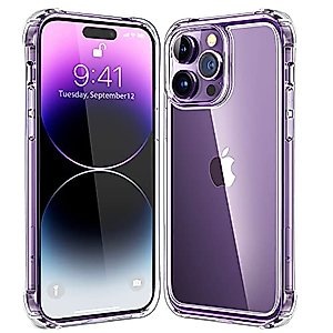 VISOZA iPhone 14 Pro Max Case | Clear Case for iPhone 14 Pro Max | Anti-Scratch | Shock Absorption | 2022 iPhone 6.7 inch Case | Reinforced Corner Protection Bumper | Crystal Clear