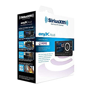 SiriusXM Onyx Plus Satellite Radio w/ Home Kit, Enjoy SiriusXM on your Home Stereo or Powered Speakers for as Low as $5/month + $60 Service Card with Activation