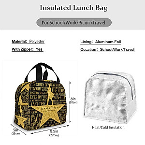 ilton Unisex Reusable Insulated Lunch Bag Cooler Tote Box With Front Pocket Zipper Closure For Woman Man Work Picnic Or Travel