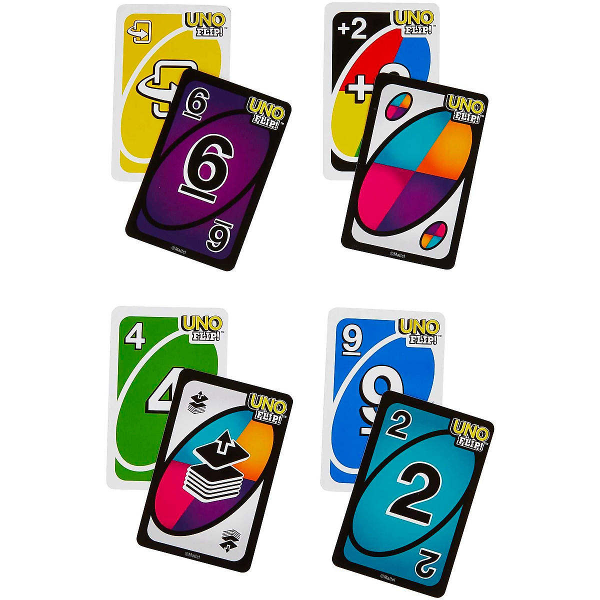 Mattel Games UNO Flip! Card Game for Kids, Adults & Family Night with Double-Sided Cards in Collectible Storage Tin (Amazon Exclusive)
