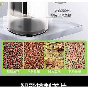 Xiaojiatech Aquarium Automatic Fish Food Dispenser Vacation Fish Feeder Tank Feeder Timer Auto Feeders for Holiday Moisture-Proof Electric Auto Fish Food Dispenser Aquatic Pet Supplies (AF-2003)