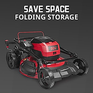 PowerSmart 80V MAX 21" Cordless Lawn Mower, 3-in-1 Brushless Electric Lawn Mower with 6.0Ah Lithium-ion Battery & Charger (DB2821)