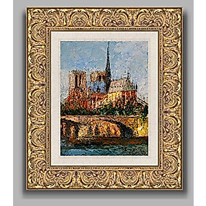 (SOLD) Majestic Notre Dame - Paris France by internationally renown painter Andre Dluhos