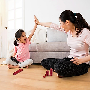 NUOBESTY 100Pcs Bingo Counting Chips Plastic Counting Counters Chips Math Learning Chip Markers for Math Game Party Props(Red)