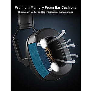 SENZER SG500 Surround Sound Pro Gaming Headset with Noise Cancelling Microphone - Detachable Memory Foam Ear Pads - Portable Foldable Headphones for PC, PS4, PS5, Xbox One, Switch - Black