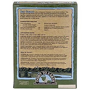Down to Earth Organic Bat Guano Fertilizer Mix 7-3-1, 2 lb