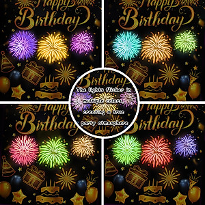 DTESL Lights Fireworks and Cheering Musical Gift Bag - Designed for Birthday,Birthday gift bags are given to wives husbands men and women-10" x 8.8" x 4"