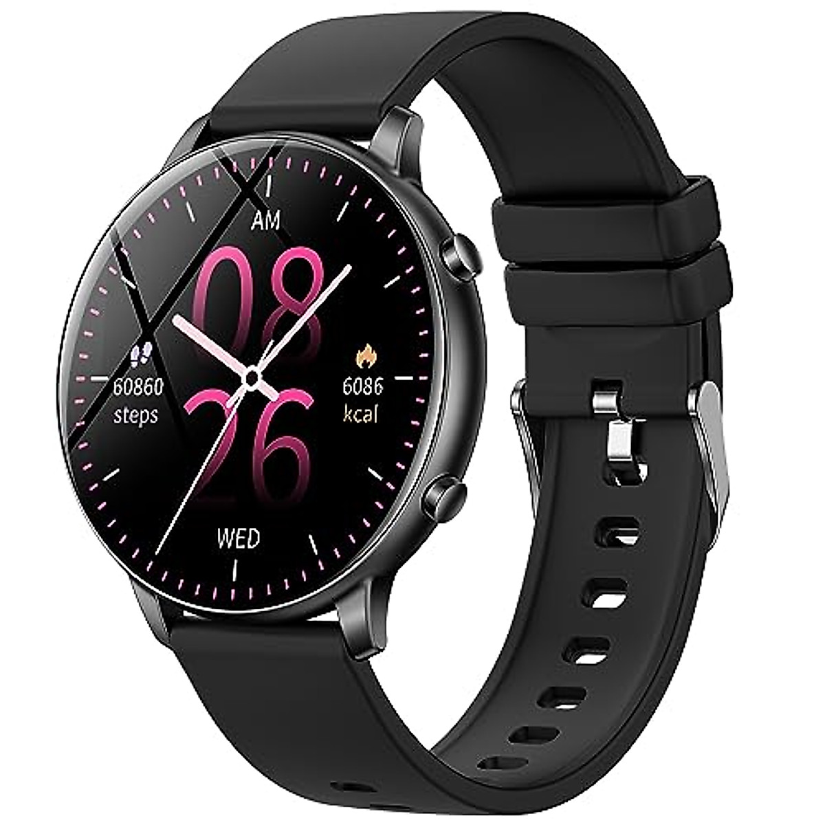 Smart Watches for Women (Answer/Make Call) Fitness Activity Tracker with Heart Rate/Blood Oxygen/Sleep/Menstrual Cycles/Calorie Monitor Play Music Sports Smartwatch for iPhone Samsung Android Phones