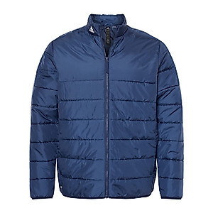 adidas Mens Puffer Jacket, XL, Team Navy Blue