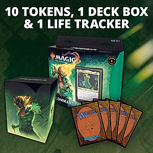 Magic: The Gathering Zendikar Rising Commander Deck – Land's Wrath | 100 Card Ready-to-Play Deck | 1 Foil Commander | Red-Green-White