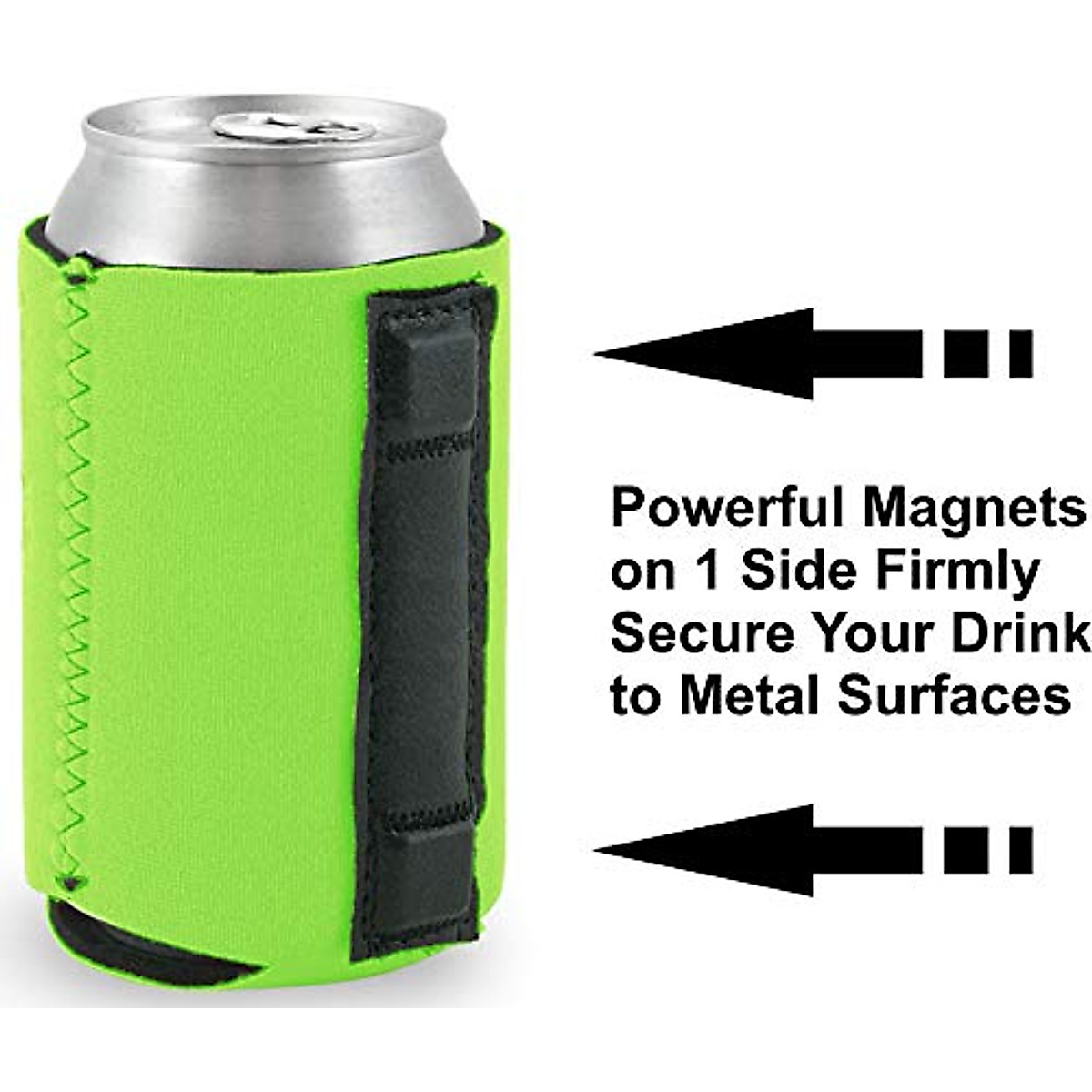 Fck It Magnetic Can Coolie (Bright Green, 2 Pack)