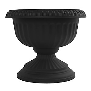 Bloem GU18-00 Grecian Urn Planter, 18", Black