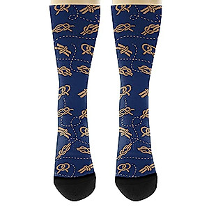 ThisWear Sailing Gifts For Women Life Is Full Of Tough Choices Sailing Knots 1-Pair Novelty Crew Socks