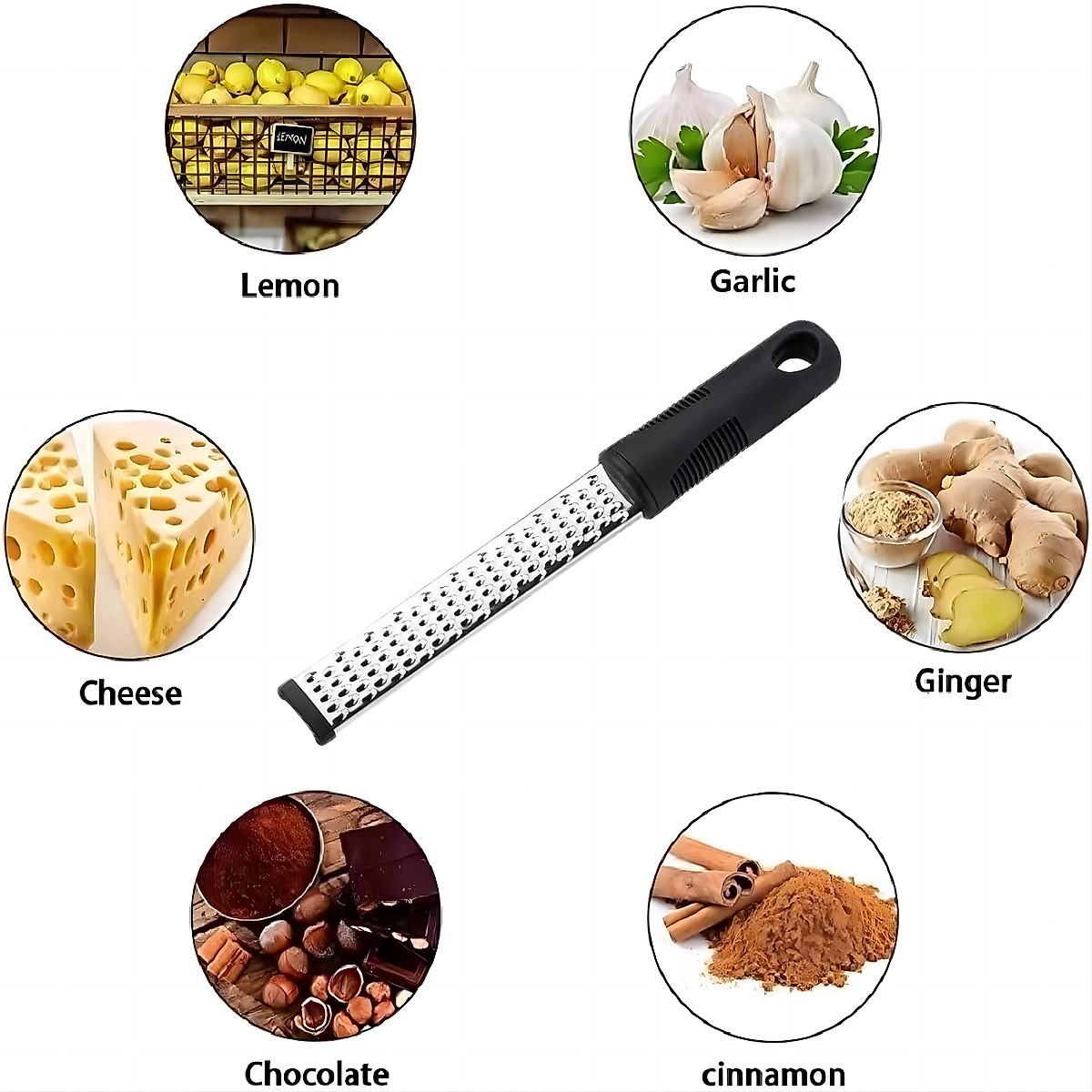 HyChill Cheese Knife Set 8-Piece Cheese Knife with Acacia Wood Handle Stainless Steel Cheese Slicer Cheese Cutter with Cheese Grater & Brush，Perfect Gift for Holiday, Birthday(C)