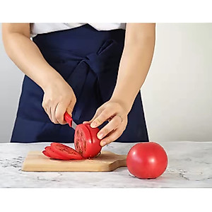 Classic 6-Piece Utility Knife Set, 4-Inch Paring Knife Pairing Knives Serrated Blade, Round Tip (6Pcs)