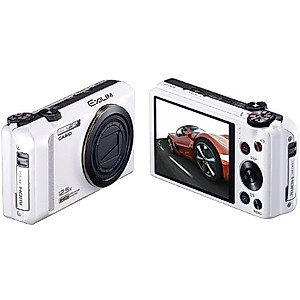 Casio Exilim EX-ZR200 High Speed 16 MP, 12x Optical Zoom Compact Digital Camera (White)