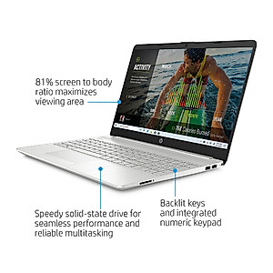 HP Newest Premium Laptop: 15.6" HD MicroEdge Touchscreen, 11th Gen Intel 4-Core i5-1135G7(Turbo Upto 4.2GHz), 12GB RAM, 1TB SSD, Iris Xe Graphics, WiFi, HDMI, Webcam, USB-C, Backlit-KYB, Win10H, TF