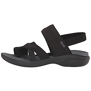 BZees Womens Call Me Sandal Black 8.5 M
