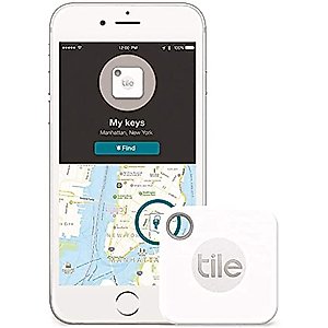Tile Mate - Key Finder, Phone Finder, Anything Finder - Item Locator - Non Retail Packaging - 1 Pack White RT-16004/MATE