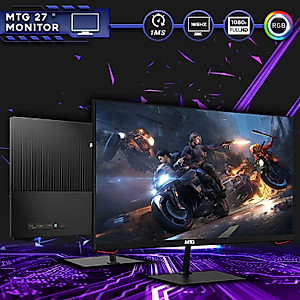 TechMagnet Gaming Desktop PC, Intel i5 4th Gen, Zeus Pro 4, GT 1030, 16GB RAM ARGB, 256GB SSD + 1TB HDD 27 Inch 165hz Gaming Monitor, RGB Front Panel 385 Patterns, RGB Kit, Win 10 Pro (Renewed)