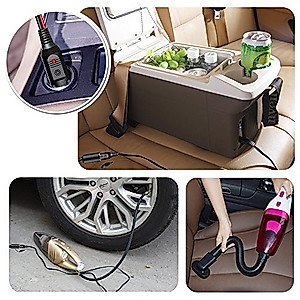 12V-24V DC Car Charger Auto Power Supply Cable - DC 5.5mm x 2.1mm 4FT to Car Cigarette Lighter Male Plug Car Cigarette Lighter Cable