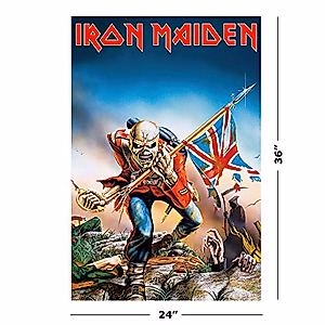 POSTER STOP ONLINE Iron Maiden - Music Poster (Trooper) (Size 24" x 36")
