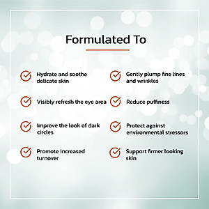 TruSkin Eye Cream for Dark Circles and Puffiness - With Hyaluronic Acid, Glycolic Acid, Vitamins C, B5 & E to Hydrate Delicate Under Eye Skin - Dark Circles Under Eye Cream for Women, 0.5 fl oz