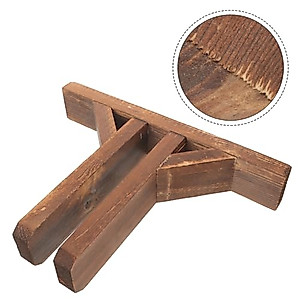 GRIRIW Solid Wood Screen Base Fences Screen Feet Household Divider Base Home Divider Stand Folding Room Divider Stand Room Partition Support Bases Useful Privacy Screen Holders Wooden