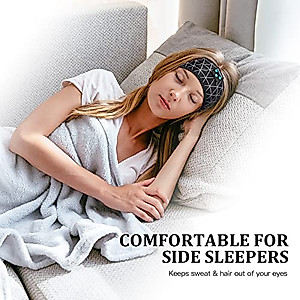 Perytong Sleep Headphones Bluetooth Headband, Wireless Sleeping Headphones Mask Earbuds for Side Sleepers Women Men Workout Running Insomnia Travel Yoga Cool Gadgets Unique Birthday Gifts