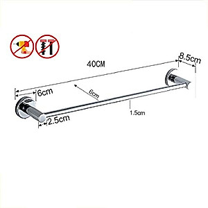 AFLHYJK Towel Rack - Contemporary Towel Bar Bath Hand Towel Holder Brushed Stainless Steel Wall Mounted Bathroom Organizer