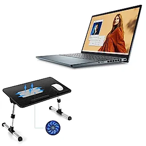 BoxWave Stand and Mount Compatible with Dell Inspiron 14 Plus 7420 (14 in) - True Wood Laptop Bed Tray Stand, Desk for Comfortable Work in Bed. for Dell Inspiron 14 Plus 7420 (14 in) - Jet Black