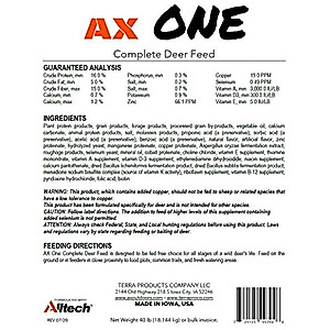 Terra Products Co. AX One - Complete Deer Feed Antler Xcelerator (40lb)